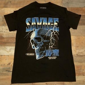 Hot Topic | Shirts | Scene Kid Shirt Emo Skull Savage Shirt Juice Wrld ...